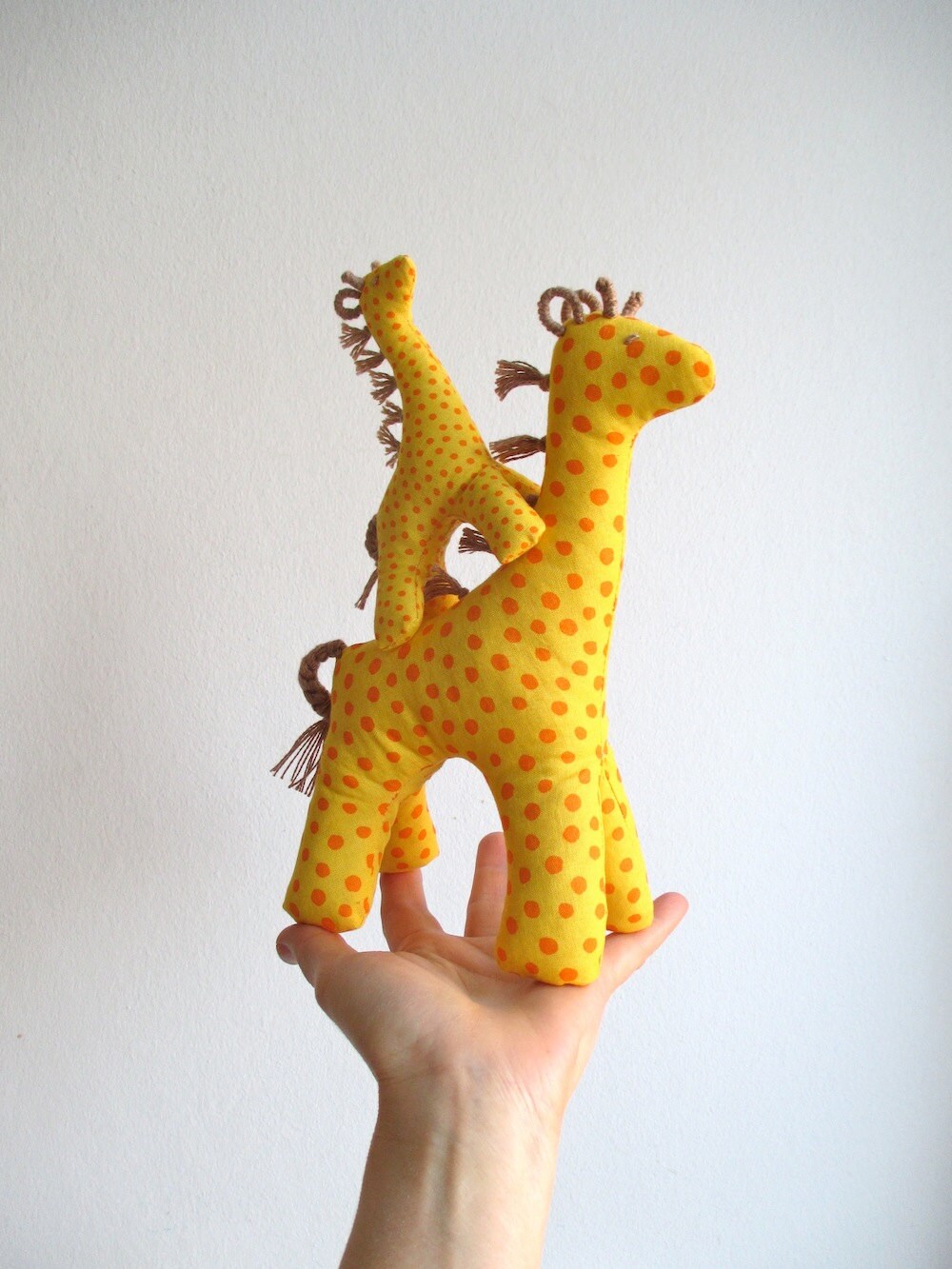 Giraffe With Baby Giraffe Toy Set | Etsy