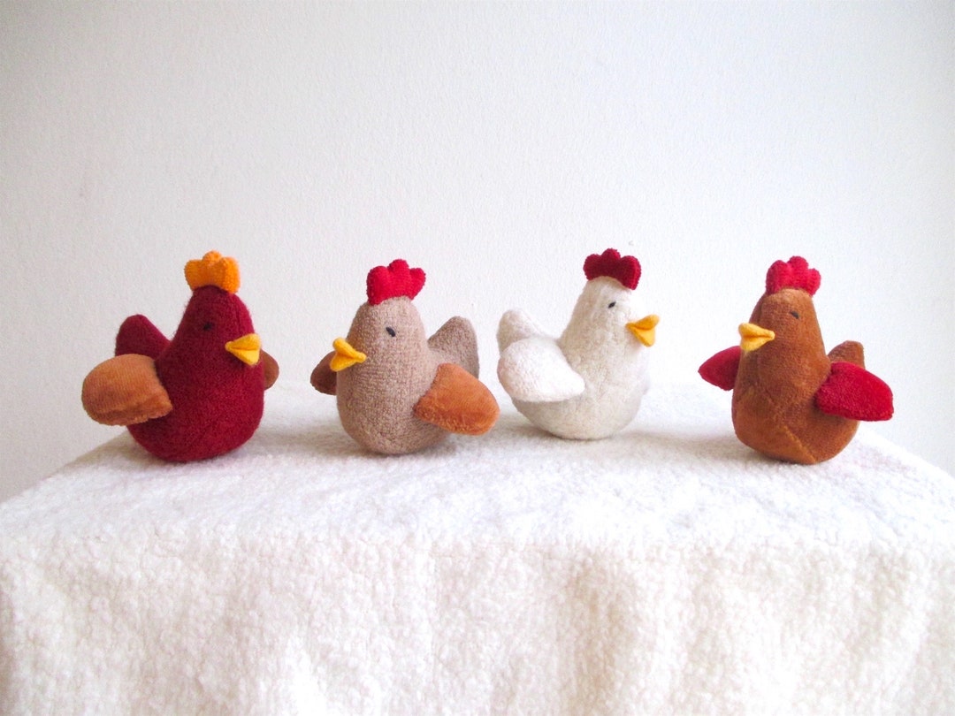 Organic Toy Chickens, Soft Small Chickens, Play Set Chickens, Organic ...