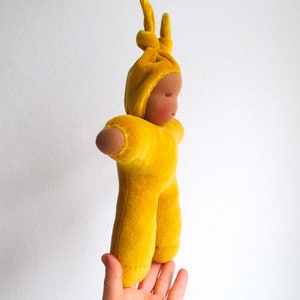 Organic Waldorf Doll, Yellow, Colored Skin, Dark Skin, Soft, Baby ...