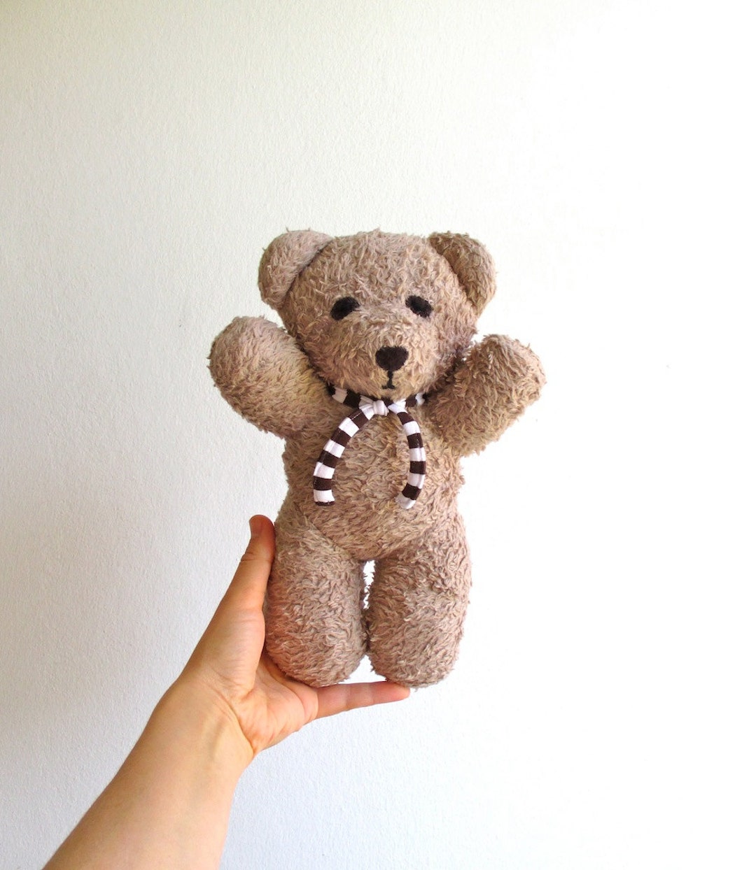 Organic Teddy Bear, Organic Plush Bear, Beige, Light Brown, Eco Toys ...