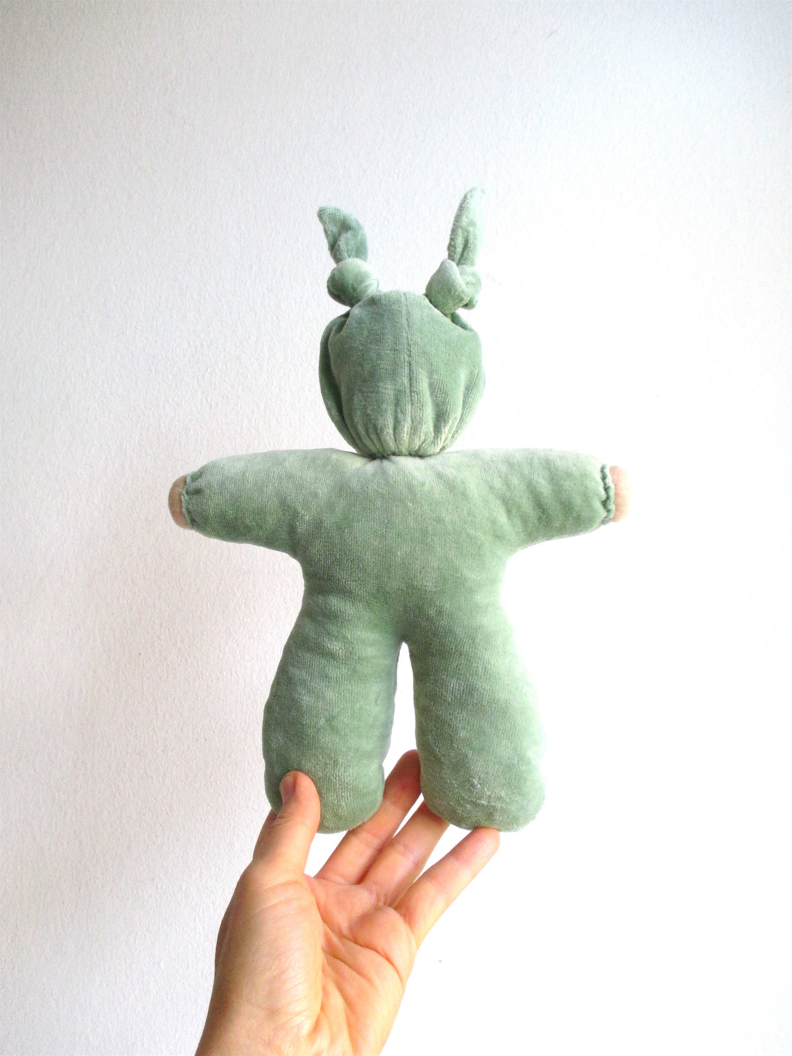 Organic Green Baby Doll Organic First Doll Green Bunting - Etsy