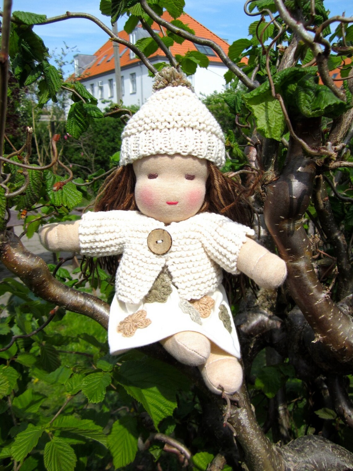 Organic Waldorf Doll, Alpaca Hair, Natural Earth Tones, 12 Inch - Etsy