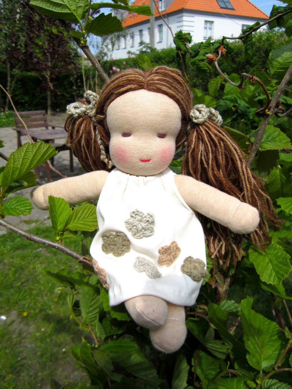 Organic Waldorf Doll, Alpaca Hair, Natural Earth Tones, 12 Inch - Etsy