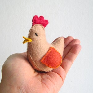 Felt Chicken PDF, Chicken Sewing Pattern, Felt Chicken Tutorial, DIY ...