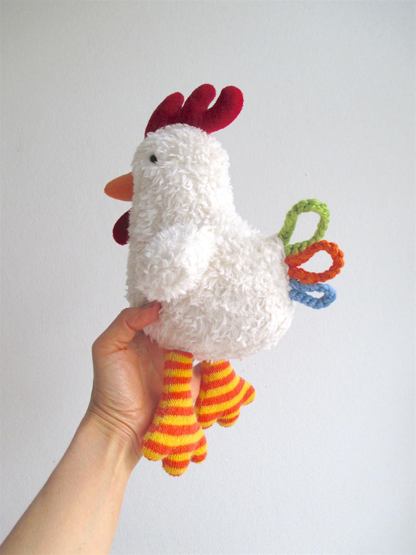 Rooster Organic Stuffed Rooster Organic Plush Rooster Plush - Etsy