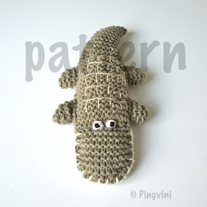 Crocodile Knitting Pattern PDF, Knitted Crocodile, Tutorial, Green ...