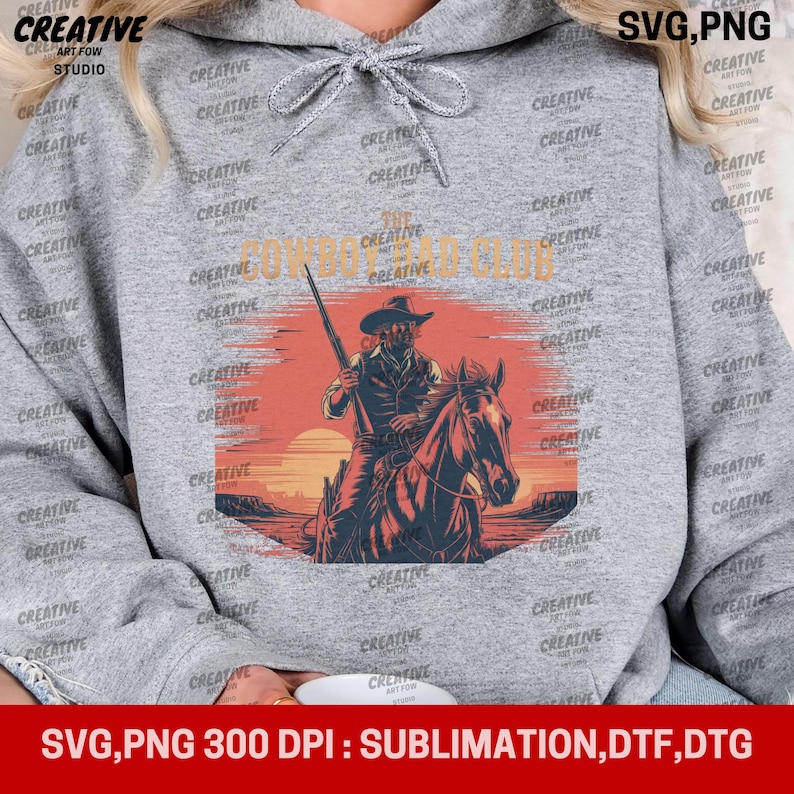 Cowboy Dad Png Svg Bundle – Western Rodeo Father’s Day Clipart – Rustic ...