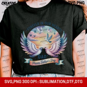 Memorial Dad SVG PNG Bundle | in Loving Memory of Father Sublimation ...