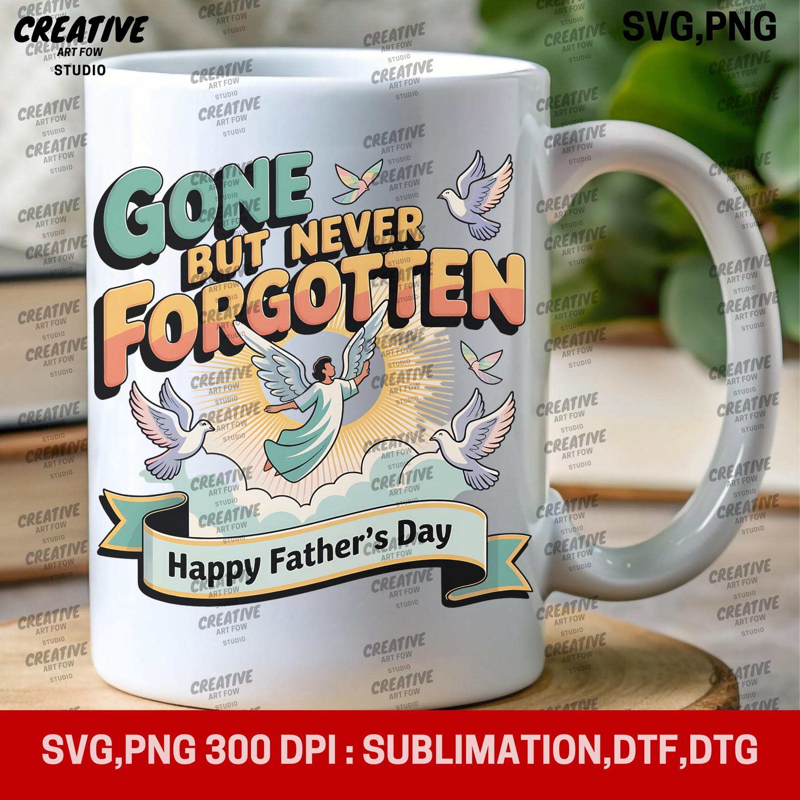 Memorial Dad SVG PNG Bundle | in Loving Memory of Father Sublimation ...