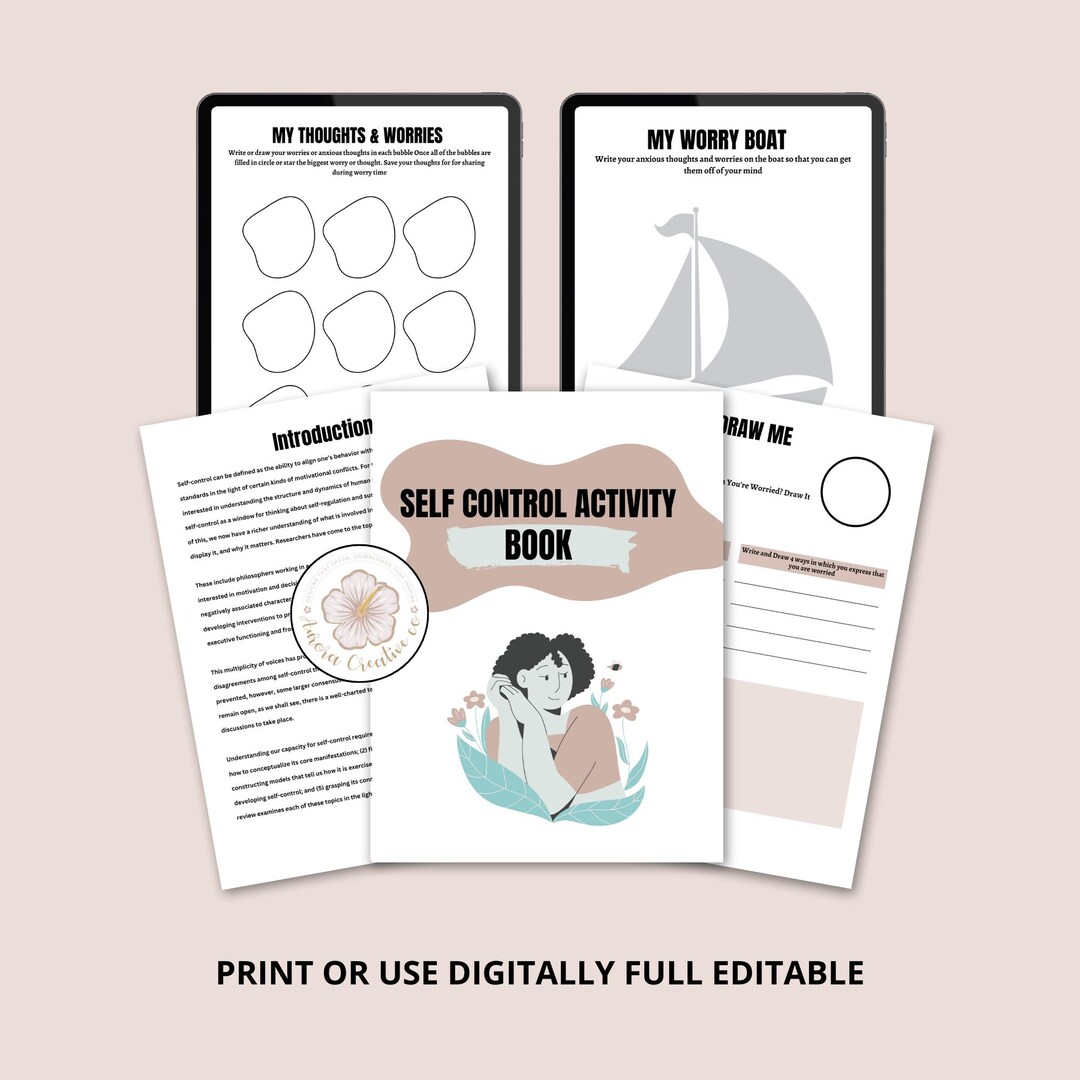 Self-control Activity Book | Emotional Regulation and Impulse Control ...