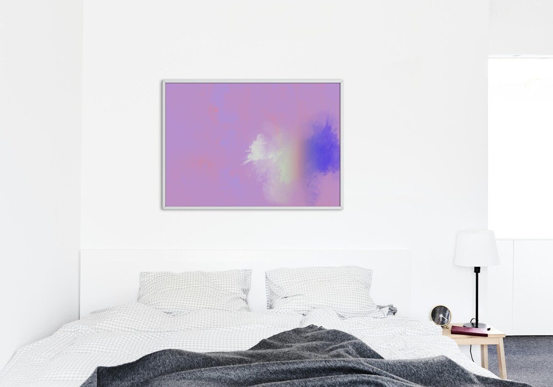 Printable Purple Art, Beautiful Color, Wall Art, Abstract Painting - Etsy