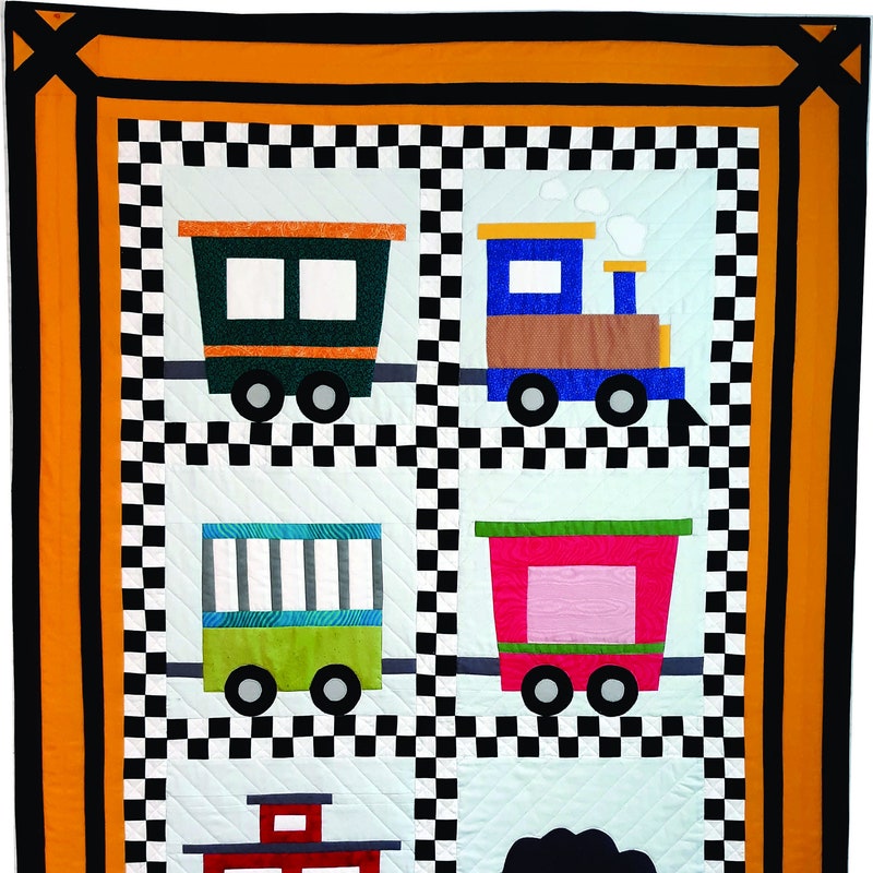 Train Quilt - Etsy