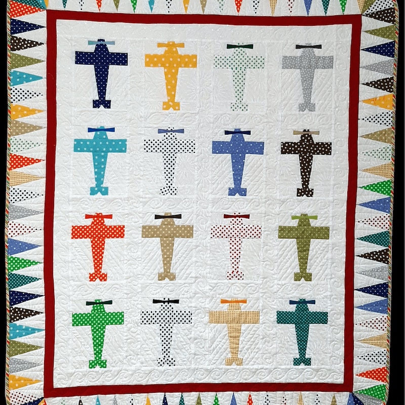 Airplane Quilt - Etsy