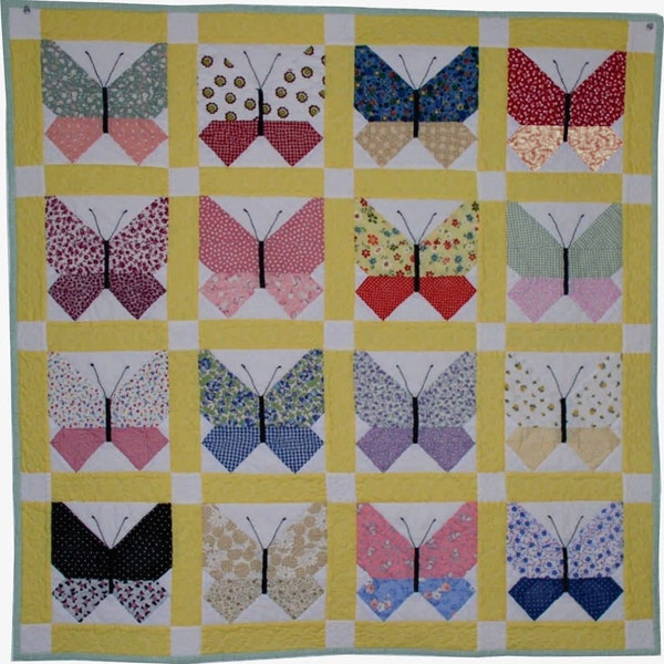 Butterfly Quilt Pattern - Etsy