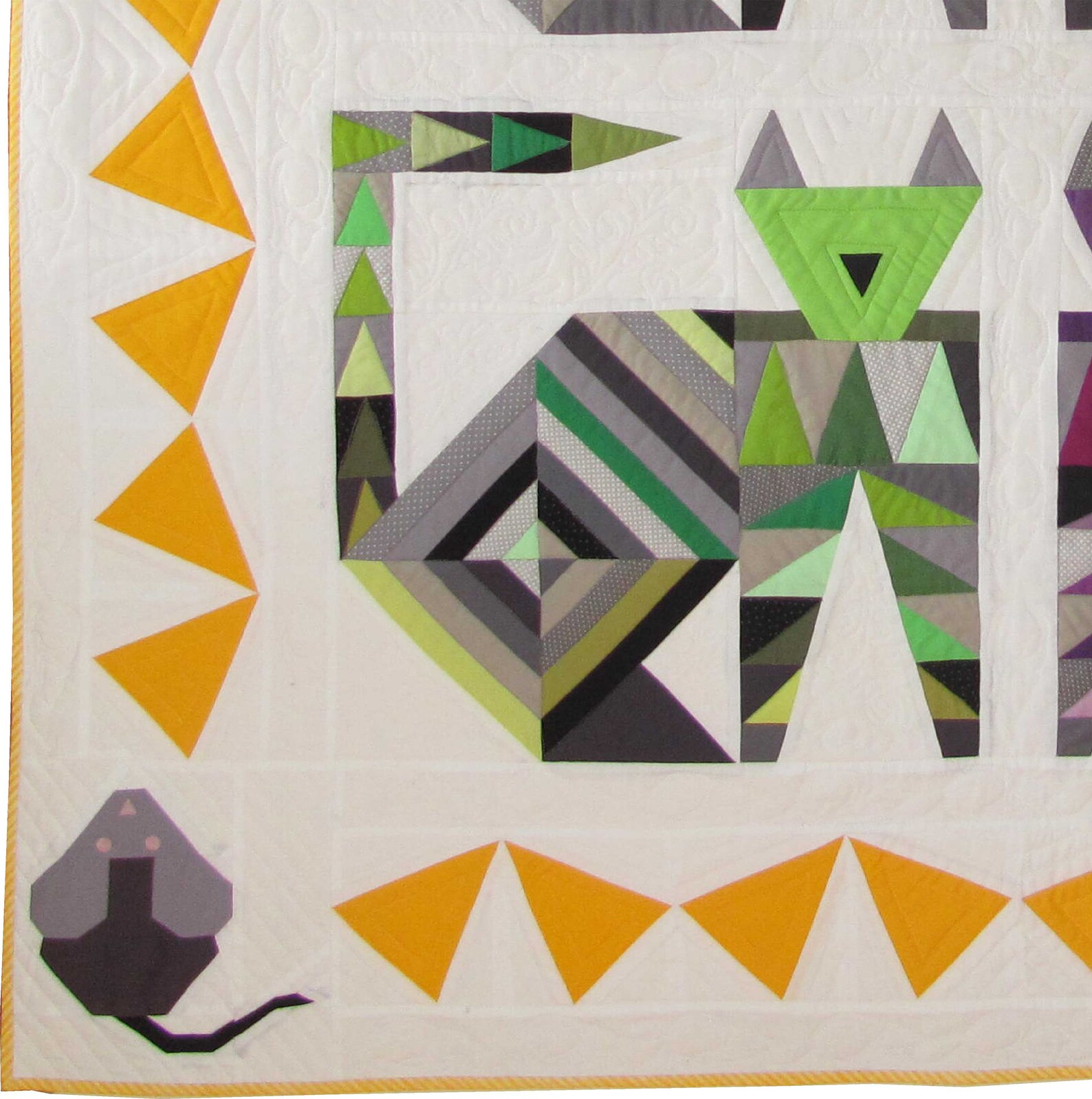 Cat and Mouse Quilt / Wall Hanging / Baby Quilt Pattern PDF - Etsy