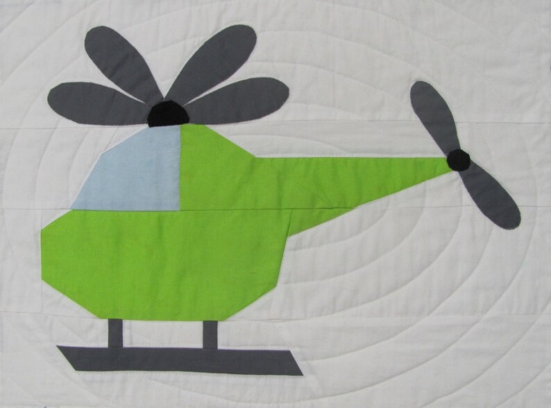 Helicopter Airplane Quilt Pattern - Whirly Birds - Etsy