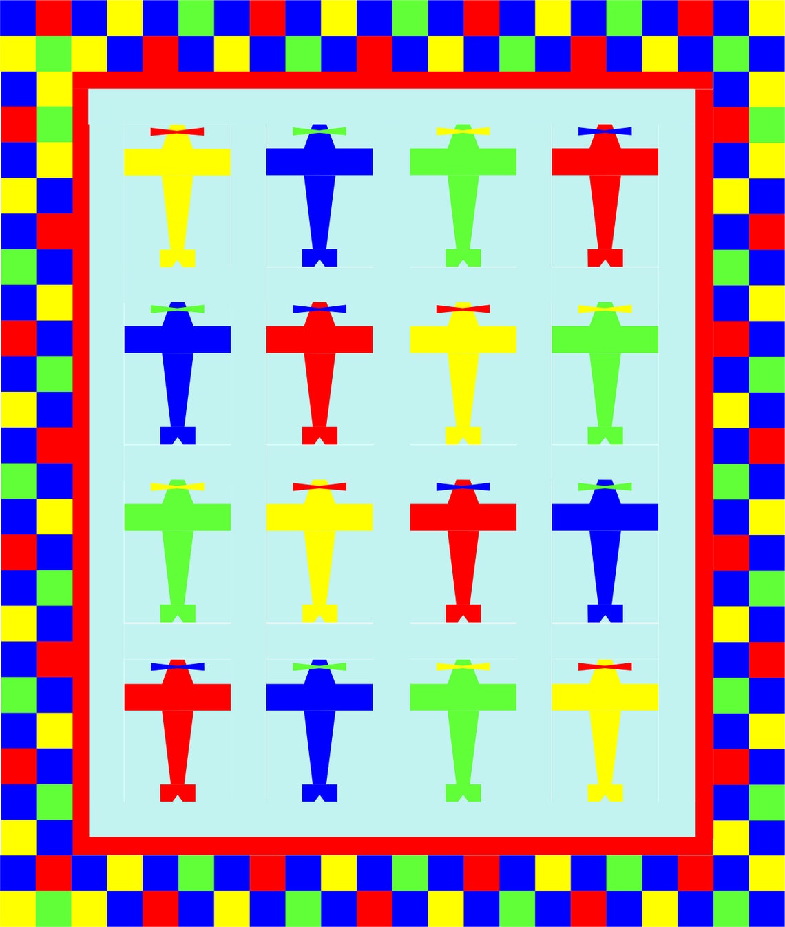 Airplane Baby Quilt Pattern Fly Boy - Etsy