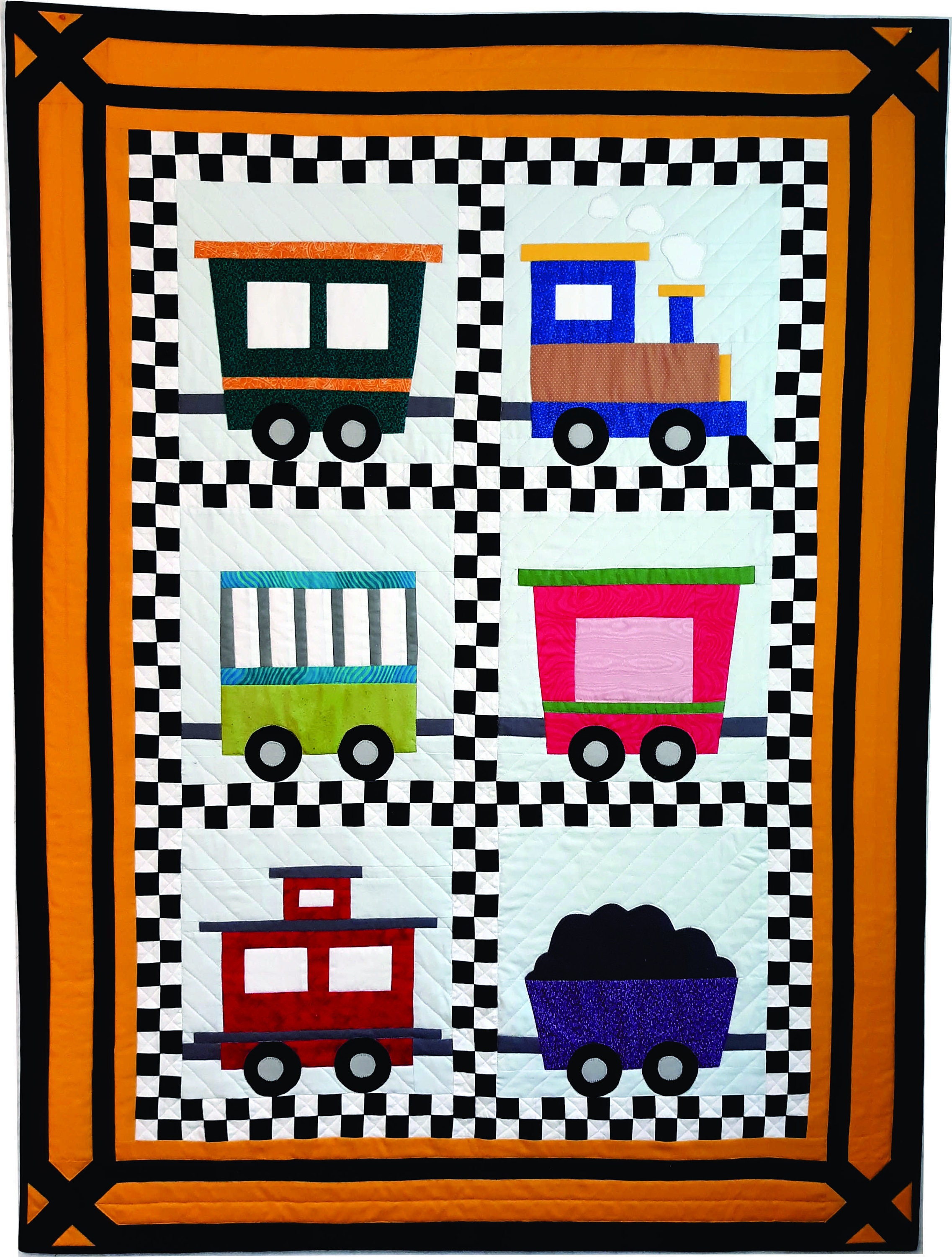All Aboard - Train Baby Quilt - PDF Pattern - Etsy
