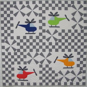 Helicopter Airplane Quilt Pattern - Whirly Birds - Etsy