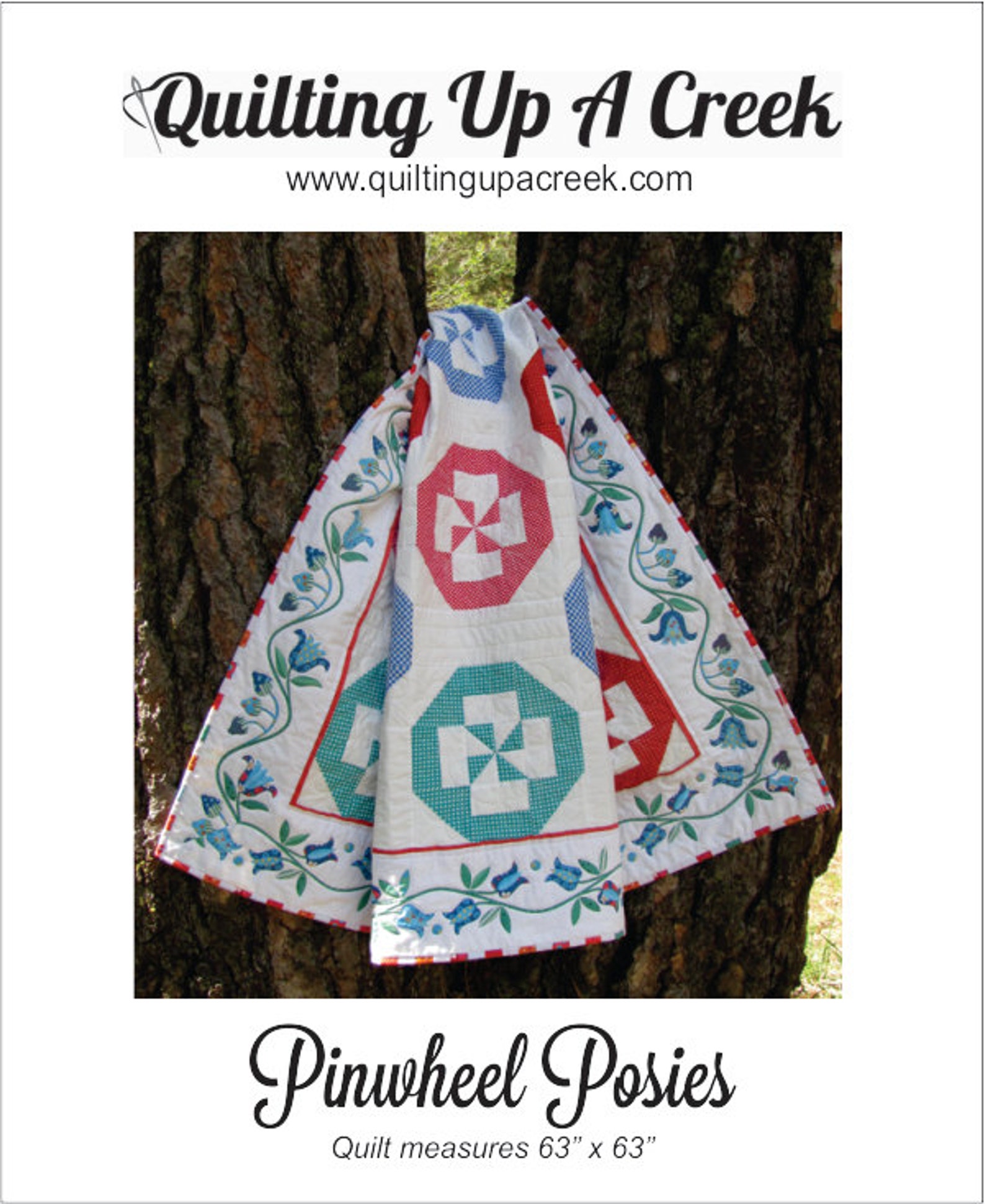 Pinwheel Posies Easy Quilt Pattern PDF - Etsy