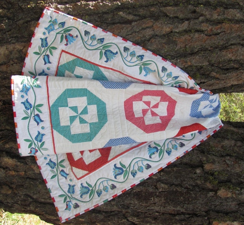 Pinwheel Posies Easy Quilt Pattern PDF - Etsy