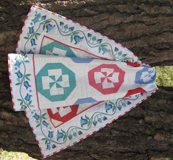 Pinwheel Posies Easy Quilt Pattern PDF - Etsy