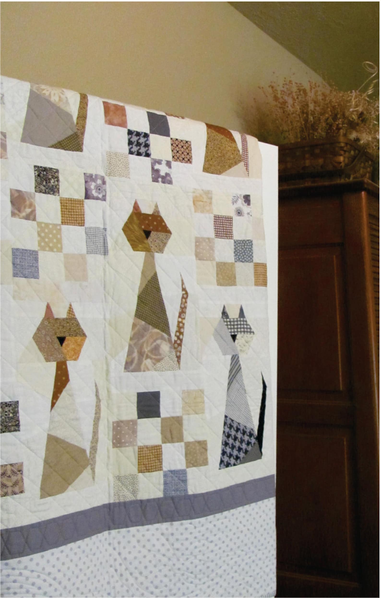 Scrappy Cat Quilt Pattern for Cat Lovers Everywhere. This - Etsy