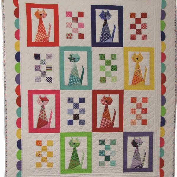Kitty Quilt Pattern - Etsy