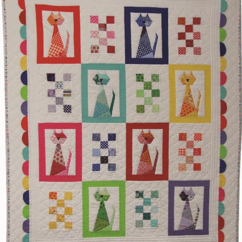Kitty Quilt Pattern - Etsy