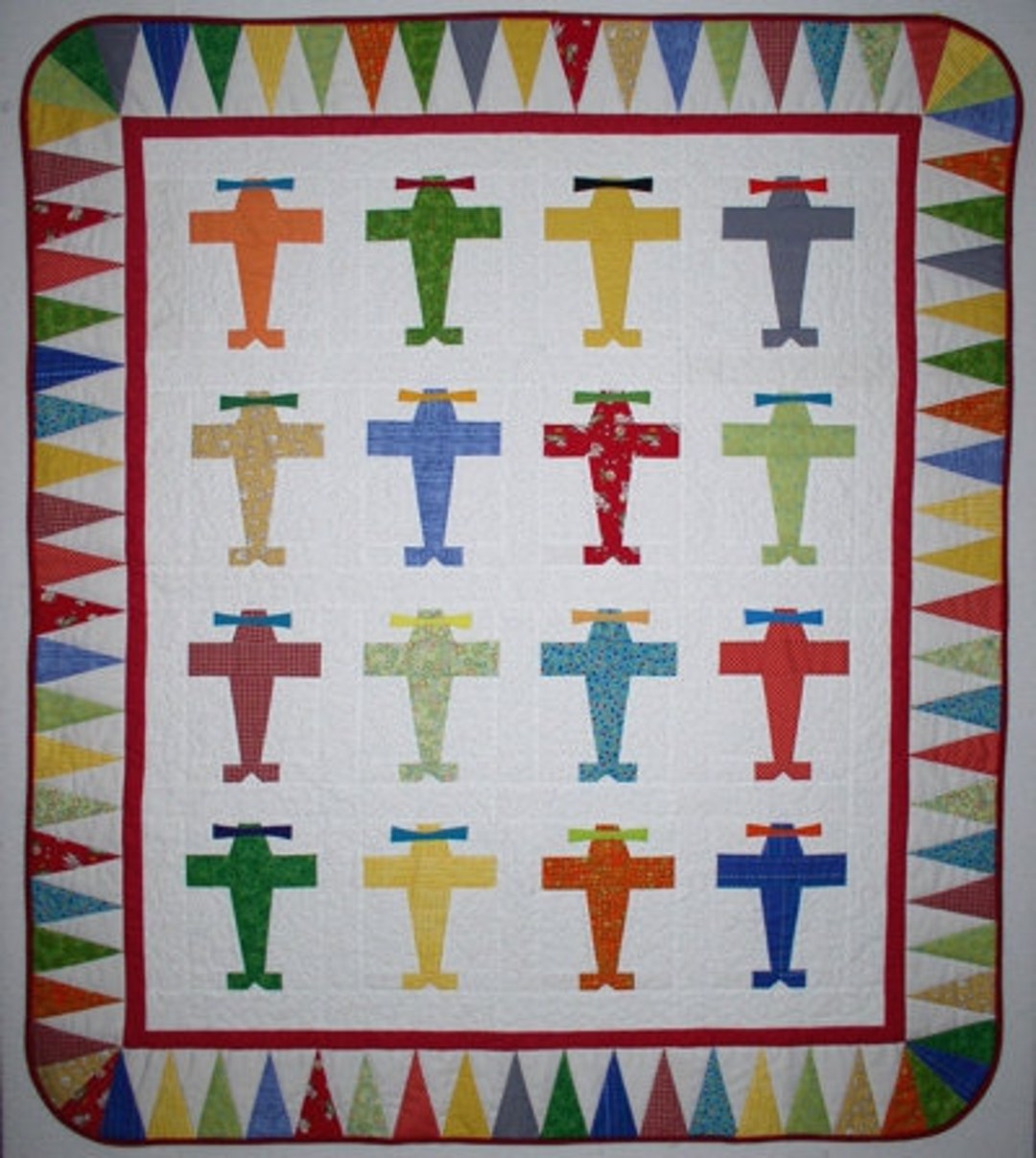 Airplane Baby Quilt Pattern - Fly Boy - Etsy