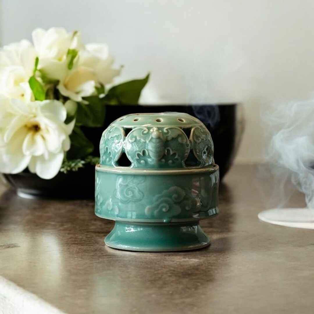 Interior Design - Green Sage, Palo Santo, Incense Burner | Handmade ...