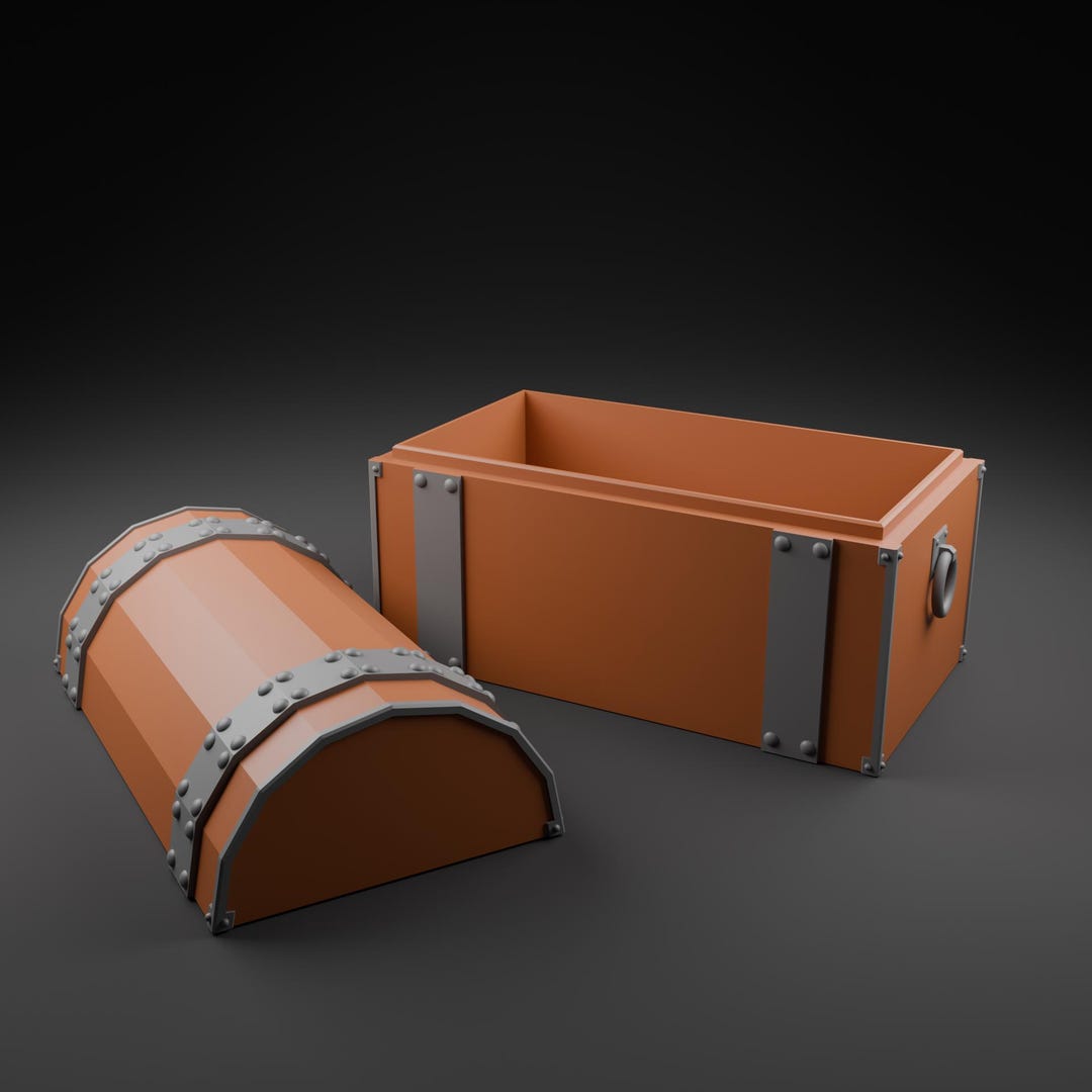 RPG Treasure Chest – Dice Storage & Miniature Prop – STL File for 3D ...