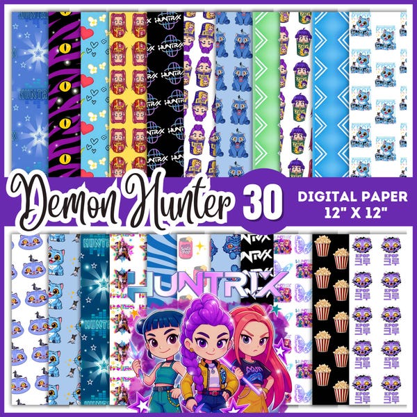 Kpop Demon Hunters Huntrix Wallpaper - Etsy