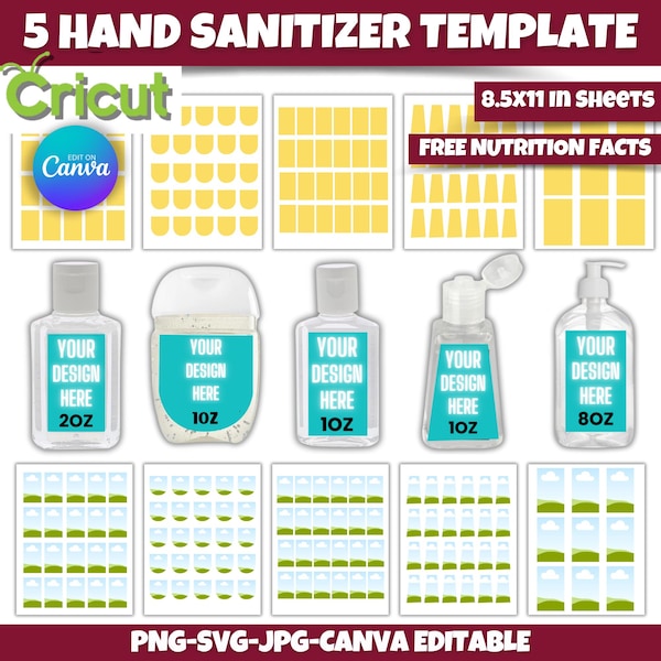 Sanitizer Labels - Etsy