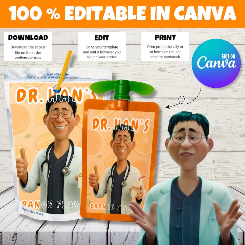 Kpop Demon Hunters, Dr. Han's Tonic Drink Wrapper, Gogo Squeez ...