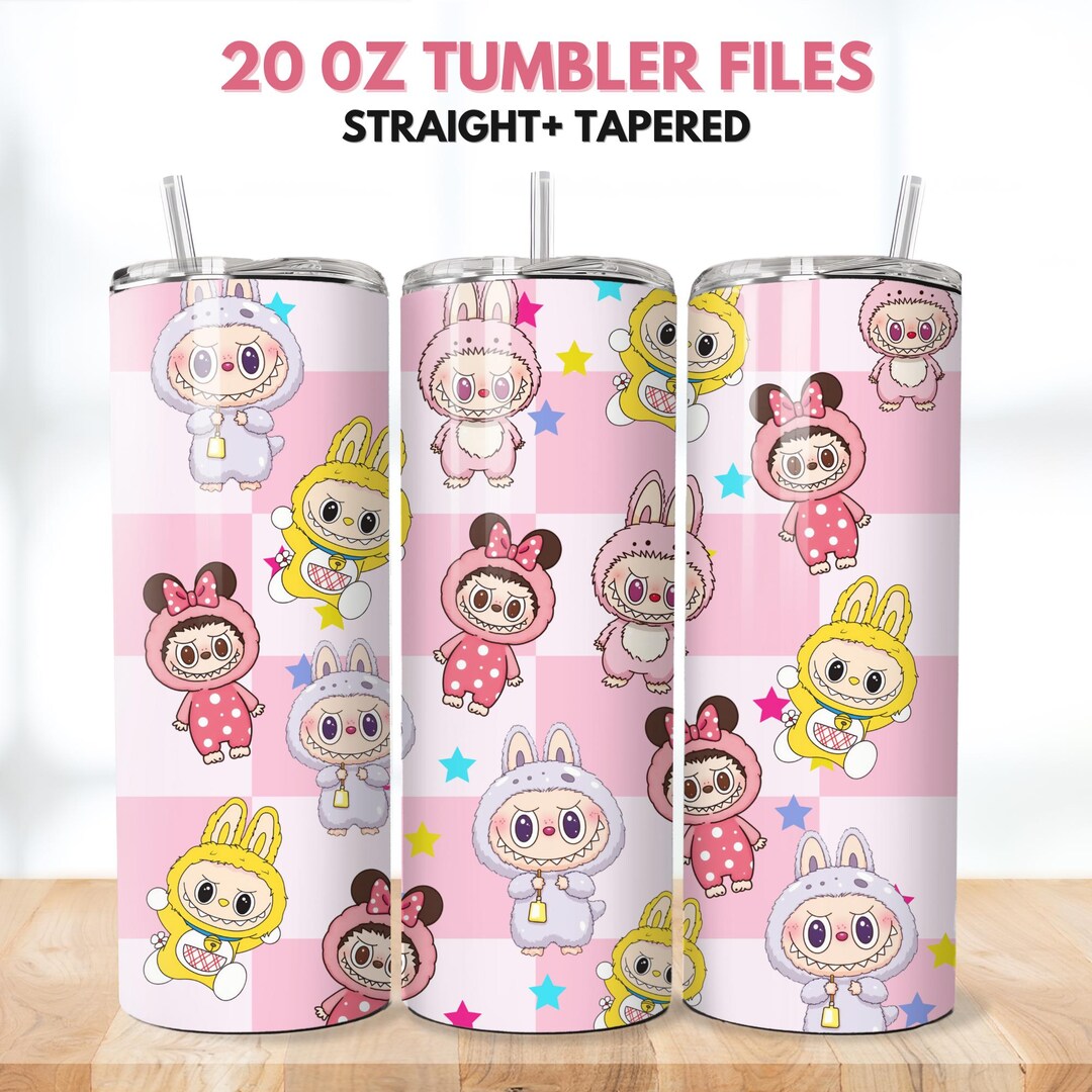 Labubu 20oz Skinny Tumbler Sublimation Design, Labubu Character Designs ...