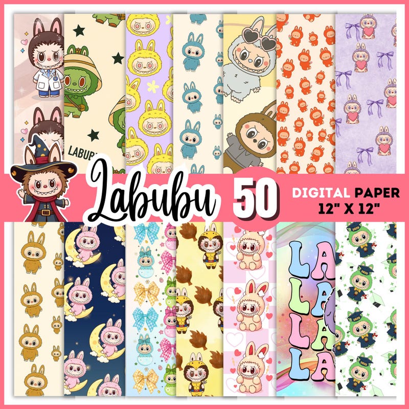 Labubu Box Template Printable - Etsy