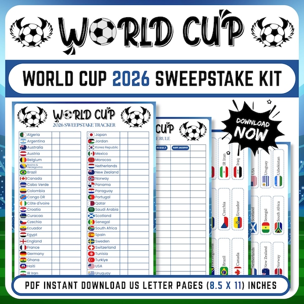 World Cup Chart Pdf - Etsy UK