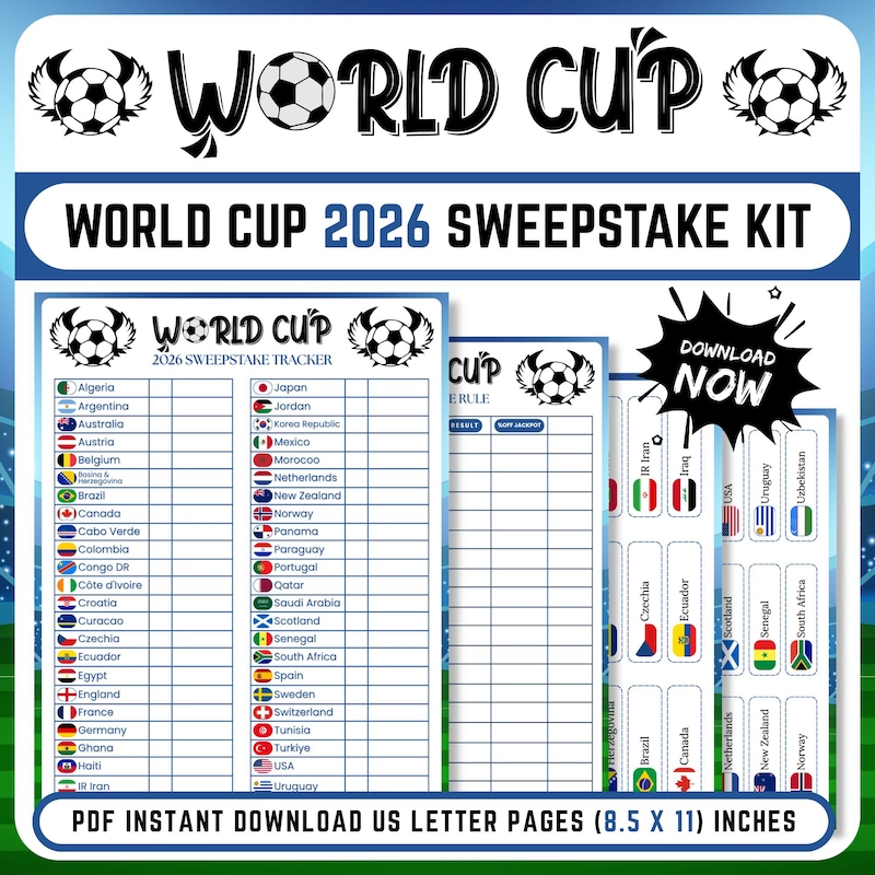 World Cup Chart Pdf - Etsy UK