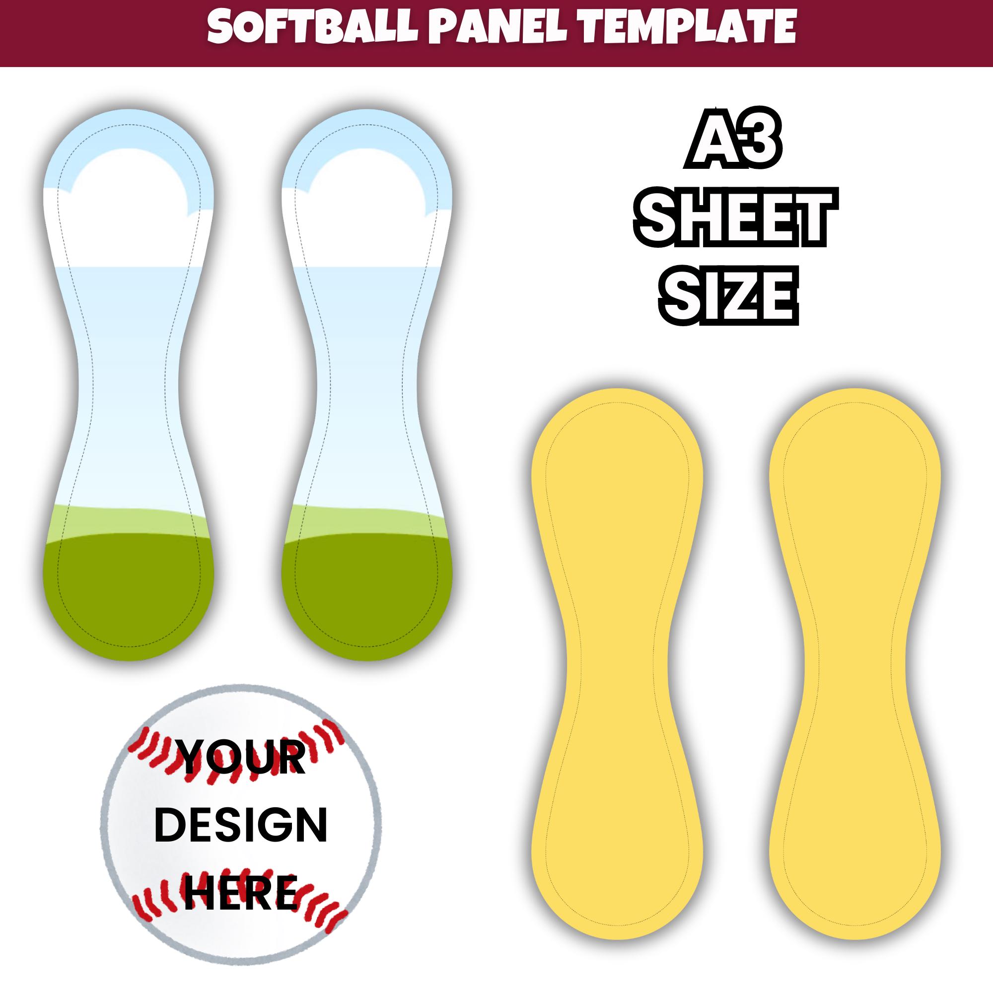 Sports Panel Canva Template Bundle: Baseball, Softball, Basketball ...