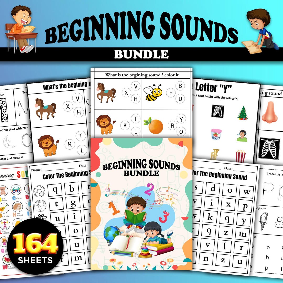Beginning Sound Worksheets, Preschool Reading Worksheet for Kids ...