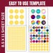 Circle Label Template Bundle: Canva Editable, SVG, PNG, DXF (digital ...
