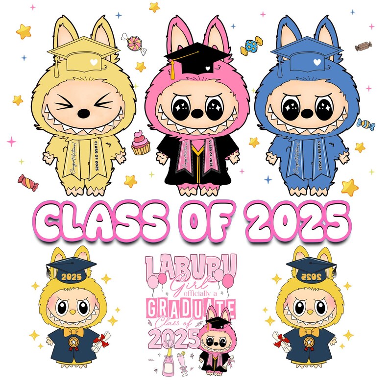 100+ Labubu PNG-Bundle, Labubu Graduierung PNG, Labubu Clipart-Paket ...