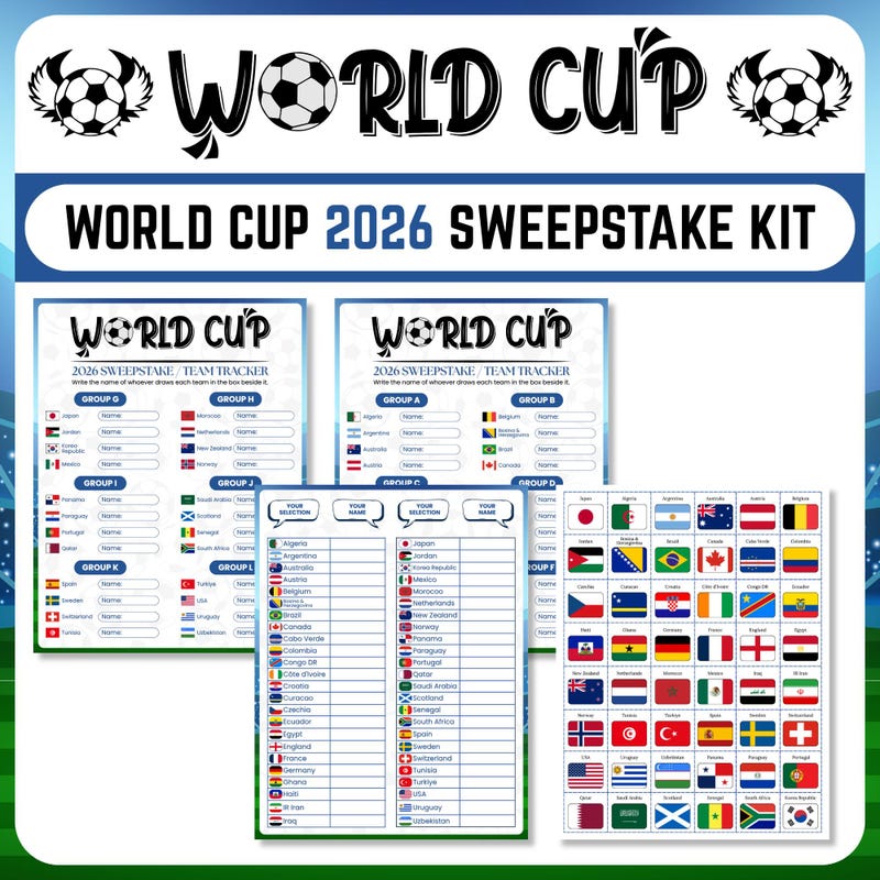 Canva Template World Cup - Etsy UK
