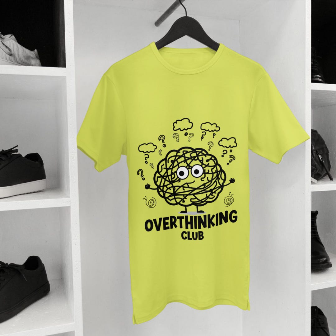 Overthinking Club PNG – Funny Brain Cartoon, Quirky Digital Art ...