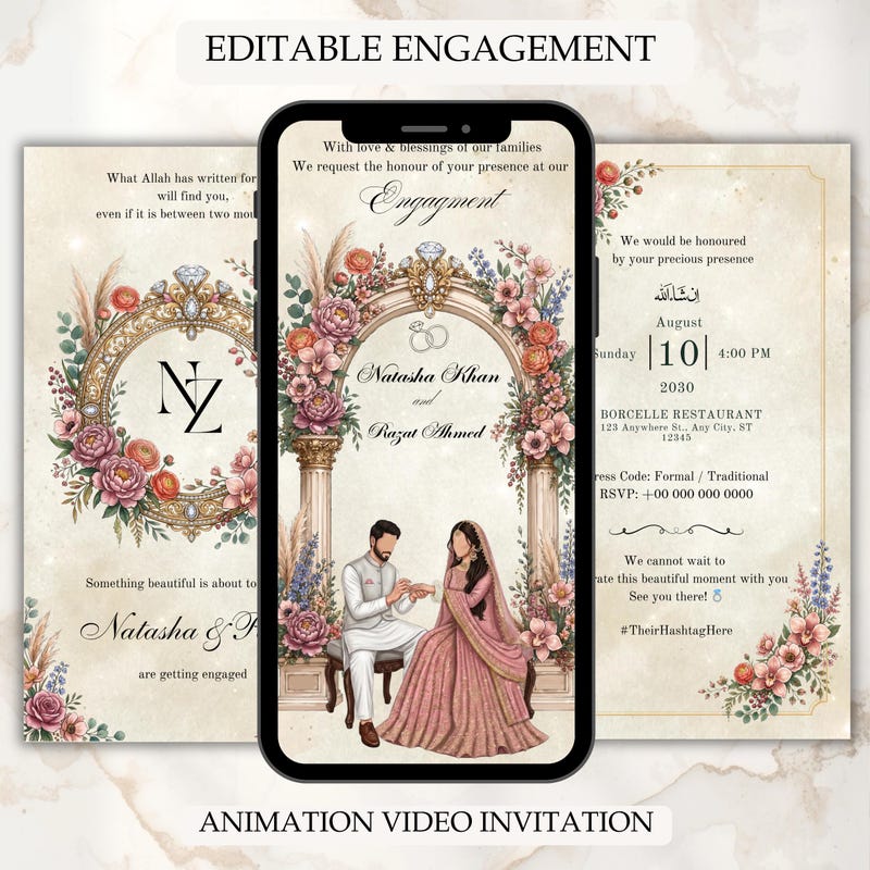 Desi Wedding Invitations - Etsy UK