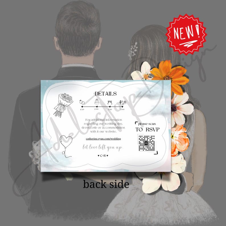 Elegant Wedding Invitation Template,printable & Editable Invite ...