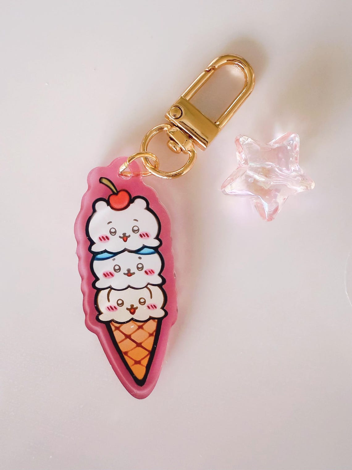 Chiikawa Charms Keychains With Free Holographic Sticker Gift - Etsy