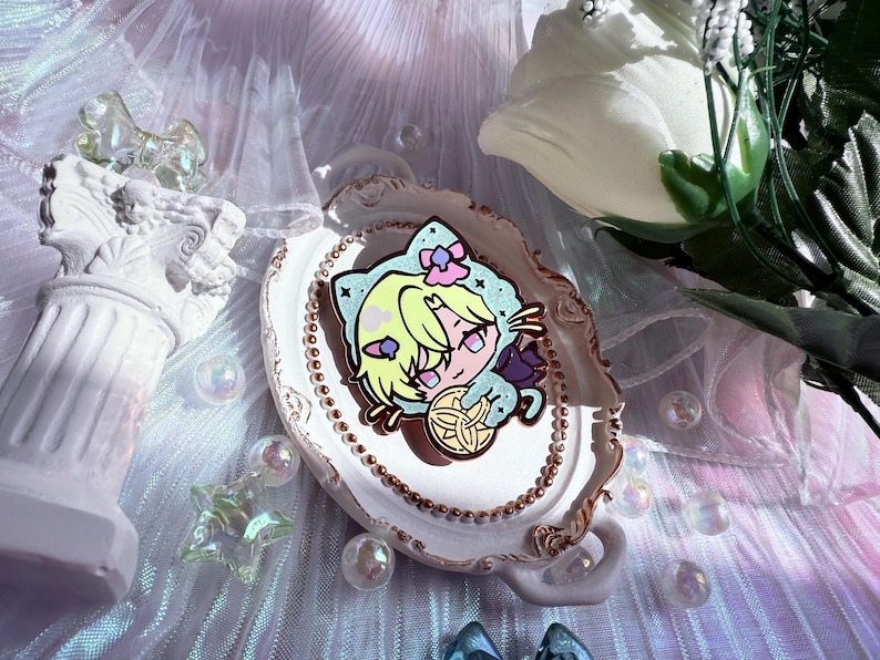 Eepy Baby Glitter Enamel Pins With Free Holographic Sticker Gift ...