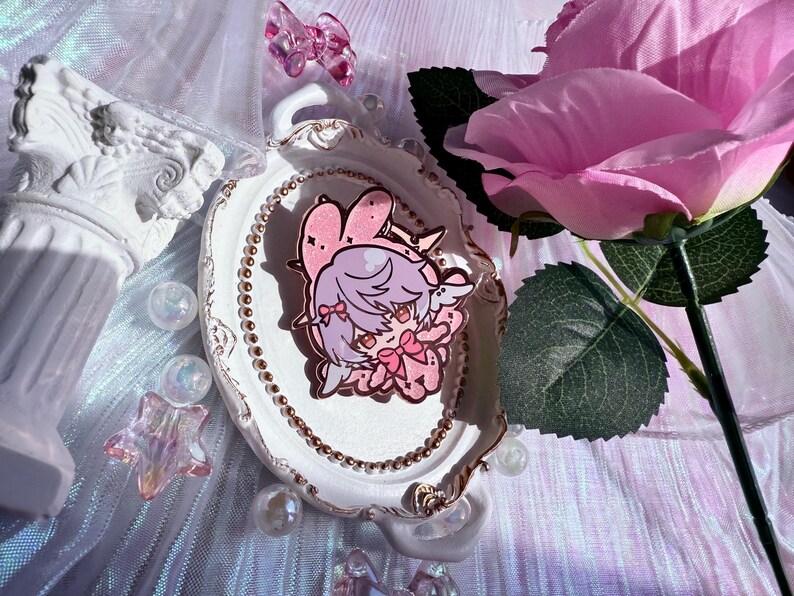 Eepy Baby Glitter Enamel Pins With Free Holographic Sticker Gift ...